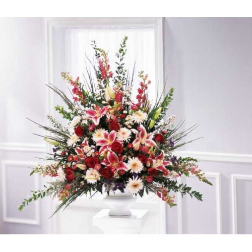 In Our Thoughts Funeral Basket (FTD® - S2-3792) by FlowersEzGo.com™