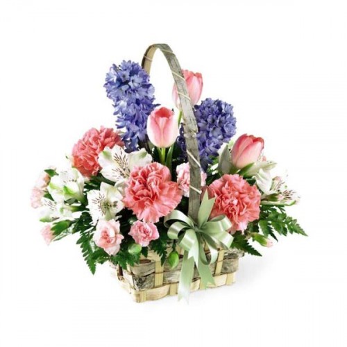 The Joy of Spring Basket (FTD® - B21-4128) by FlowersEzGo.com™